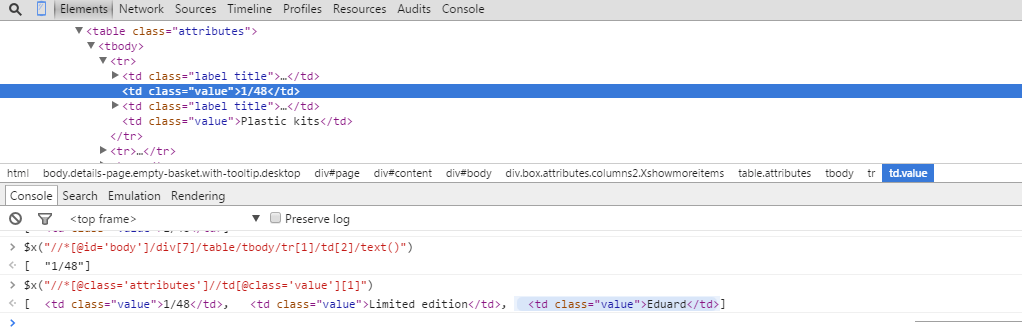 dom - What I do select first/second or forth td content with XPath - Stack Overflow