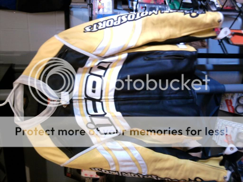 FS: ICON Daytona Yellow and black jacket | Yamaha R6 Forum: YZF-R6 Forums